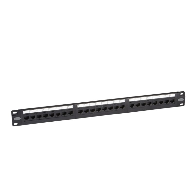 Category 6 UTP 24-port Patch Panel, loaded (DC6PP24UKY1U) - Công ty ...
